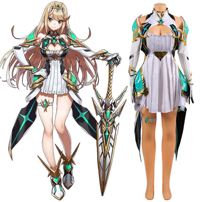 US$ 188.99 - Xenoblade Chronicles 2 Mythra Cosplay Costume - www ...