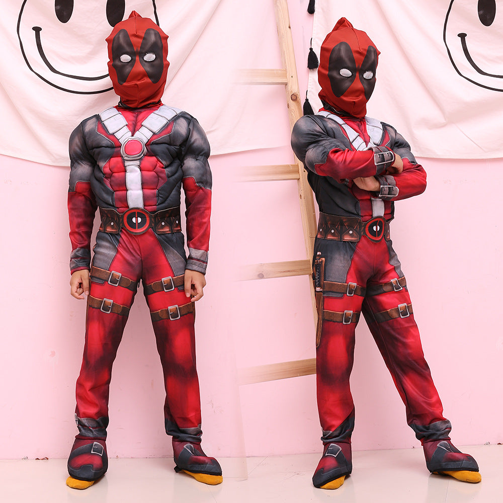 US$ 29.99 - Superhero Cosplay Muscle Deadpool Halloween Costumes For ...