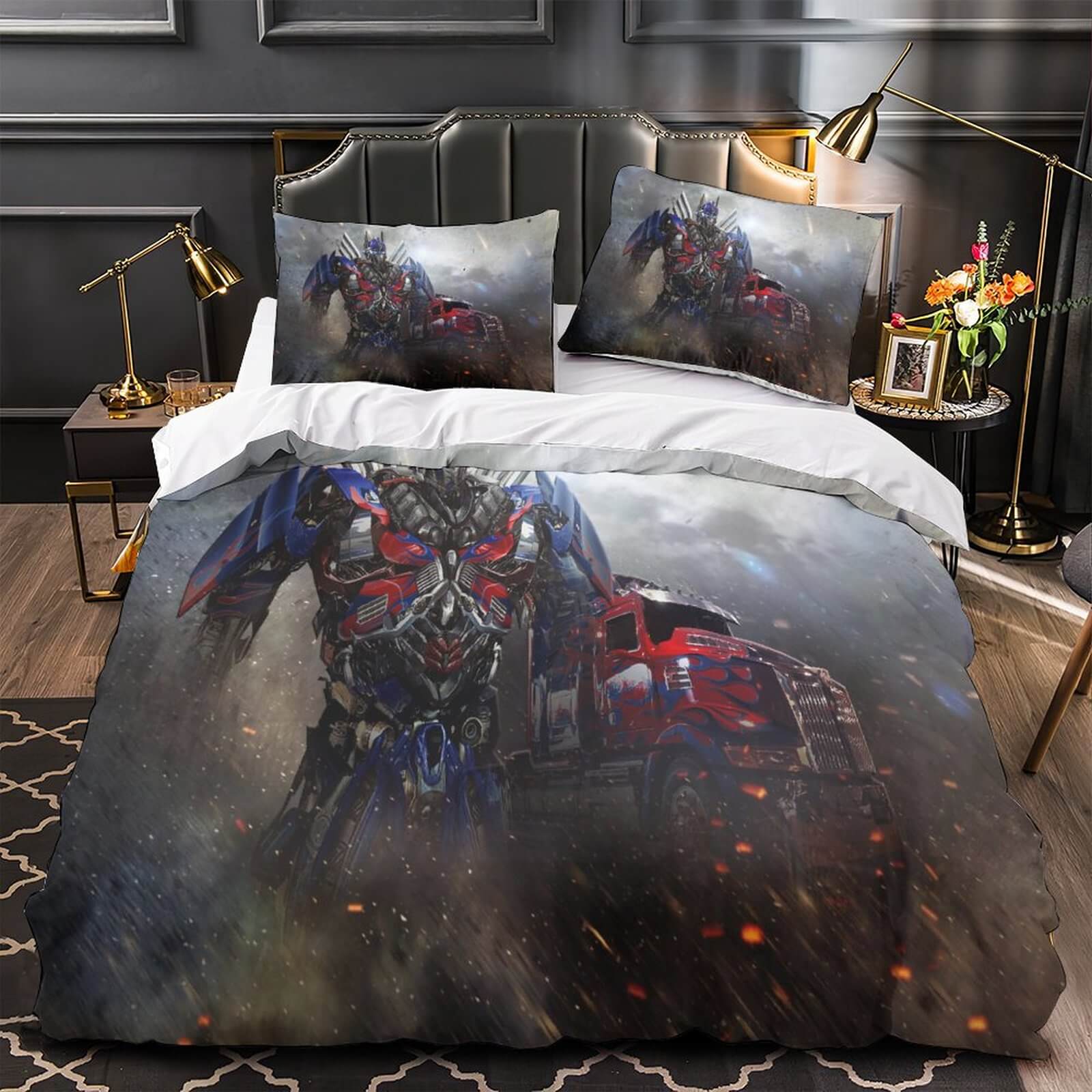 US$ 49.99 - Optimus Prime Bedding Set Quilt Duvet Cover Without Filler ...