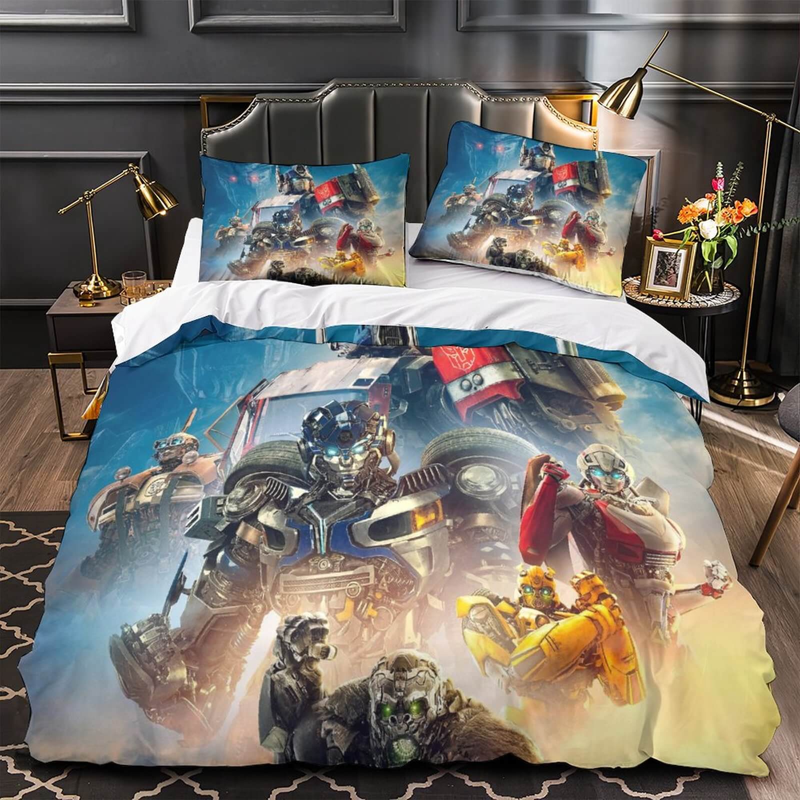 US$ 49.99 - Transformers Rise Of The Beasts Bedding Set Quilt Duvet ...
