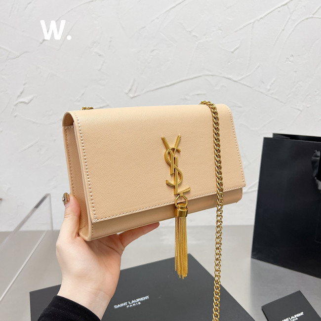 YSL KATE 22CM CAVAIR TASSEL CHAIN LUXURY CROSSBODY BAG
