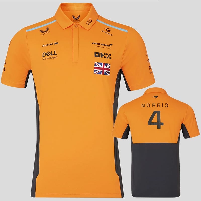 2024 McLaren F1 Orange Polo Racing Suit | SPORTS211