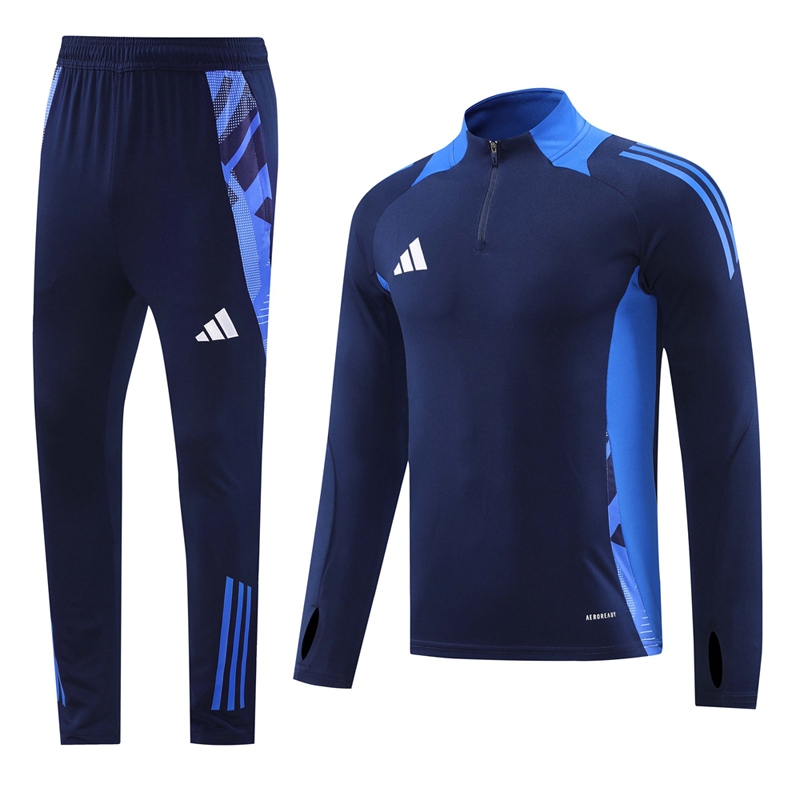 2024 Dark Blue Half Pull Tracksuit | SPORTS211