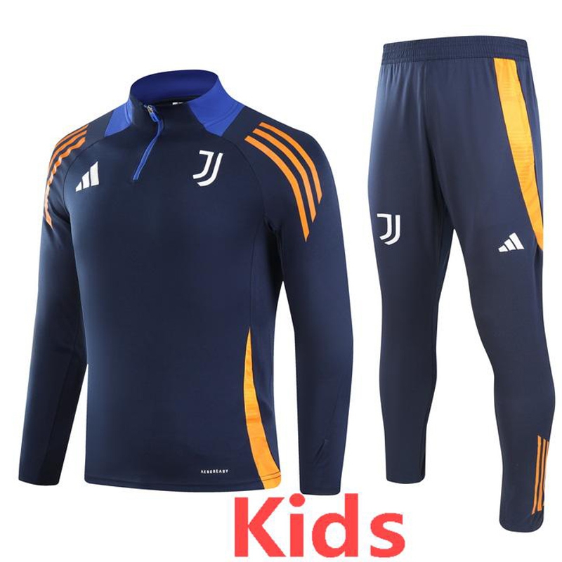 2024/25 JUV Dark Blue Kids Half Pull Tracksuit | SPORTS211