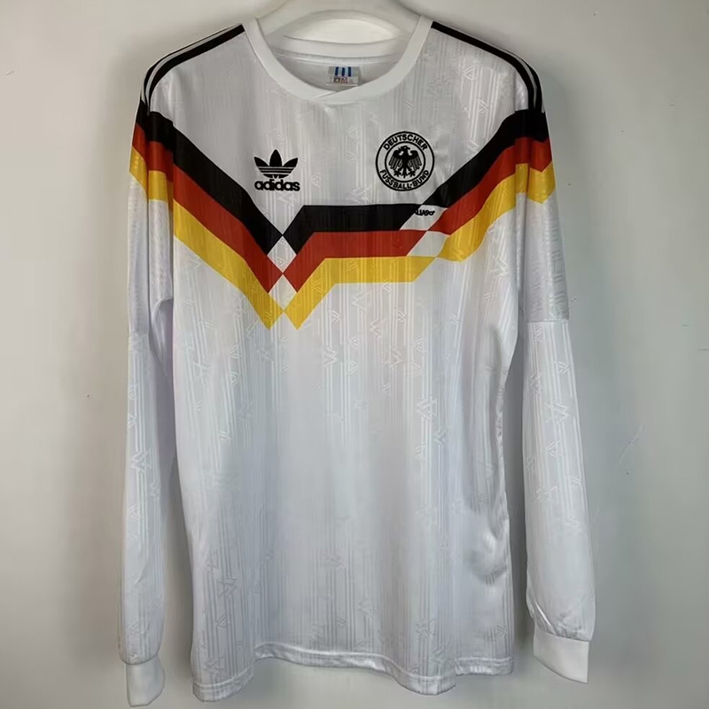 1990 Germany Home Retro Long Sleeve Soccer jersey | SPORTS211