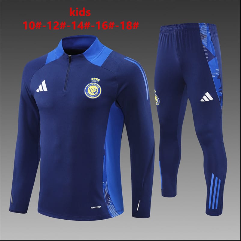 2024/25 Al Nassr FC Kids Half Pull Tracksuit | SPORTS211