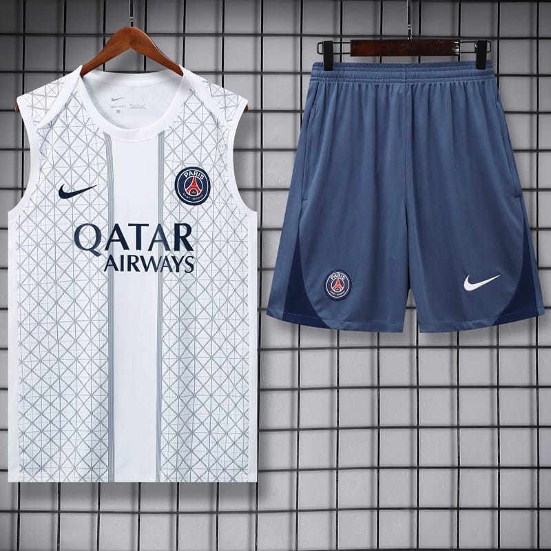 2025/26 PSG White Training Shorts Suit | SPORTS211