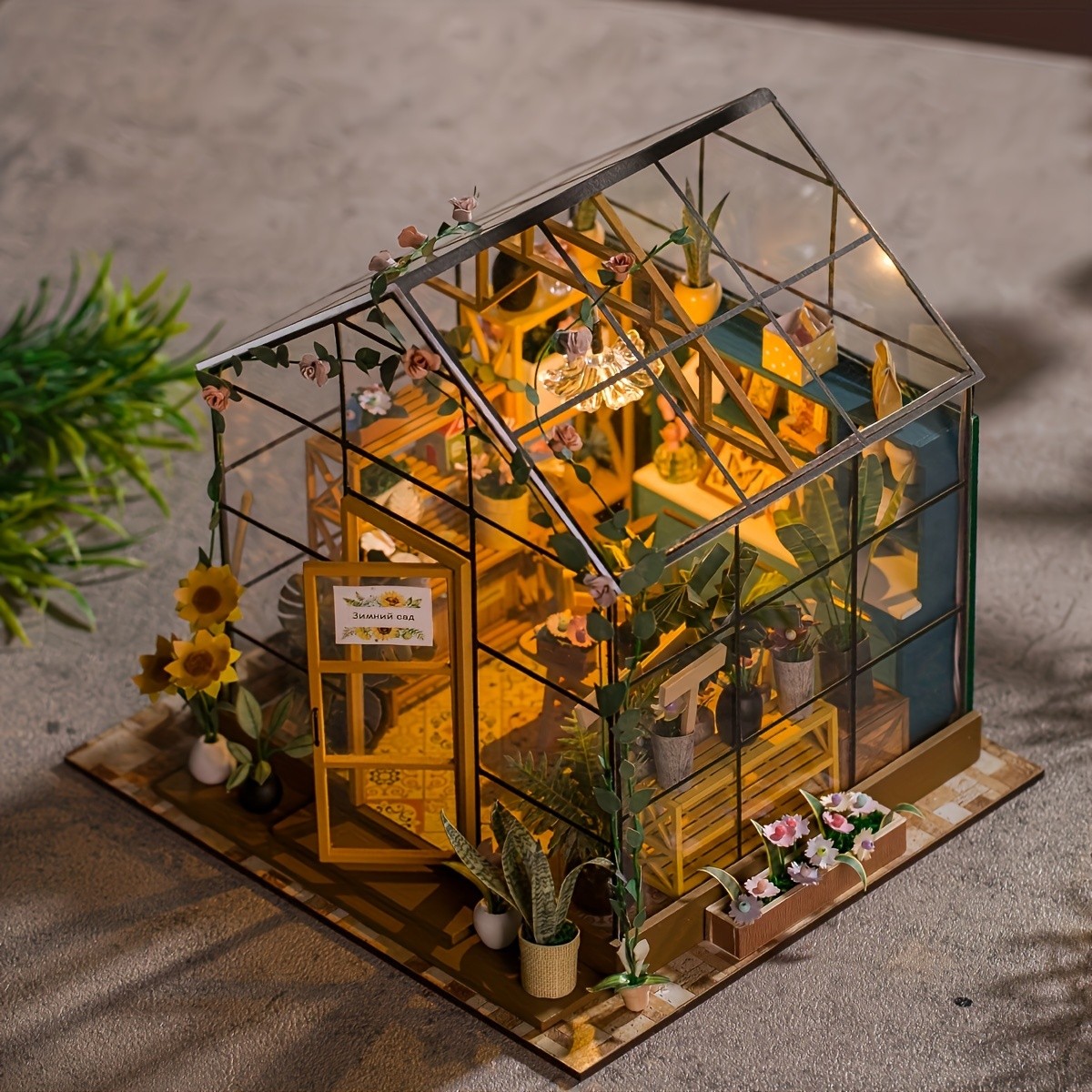 Charming DIY Miniature Garden House - Wooden Artisan Assembly Kit with ...