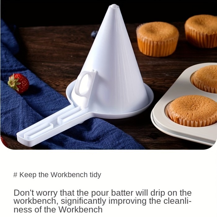 All-Purpose Handheld Baking Funnel – Adjustable Cream & Chocolate ...