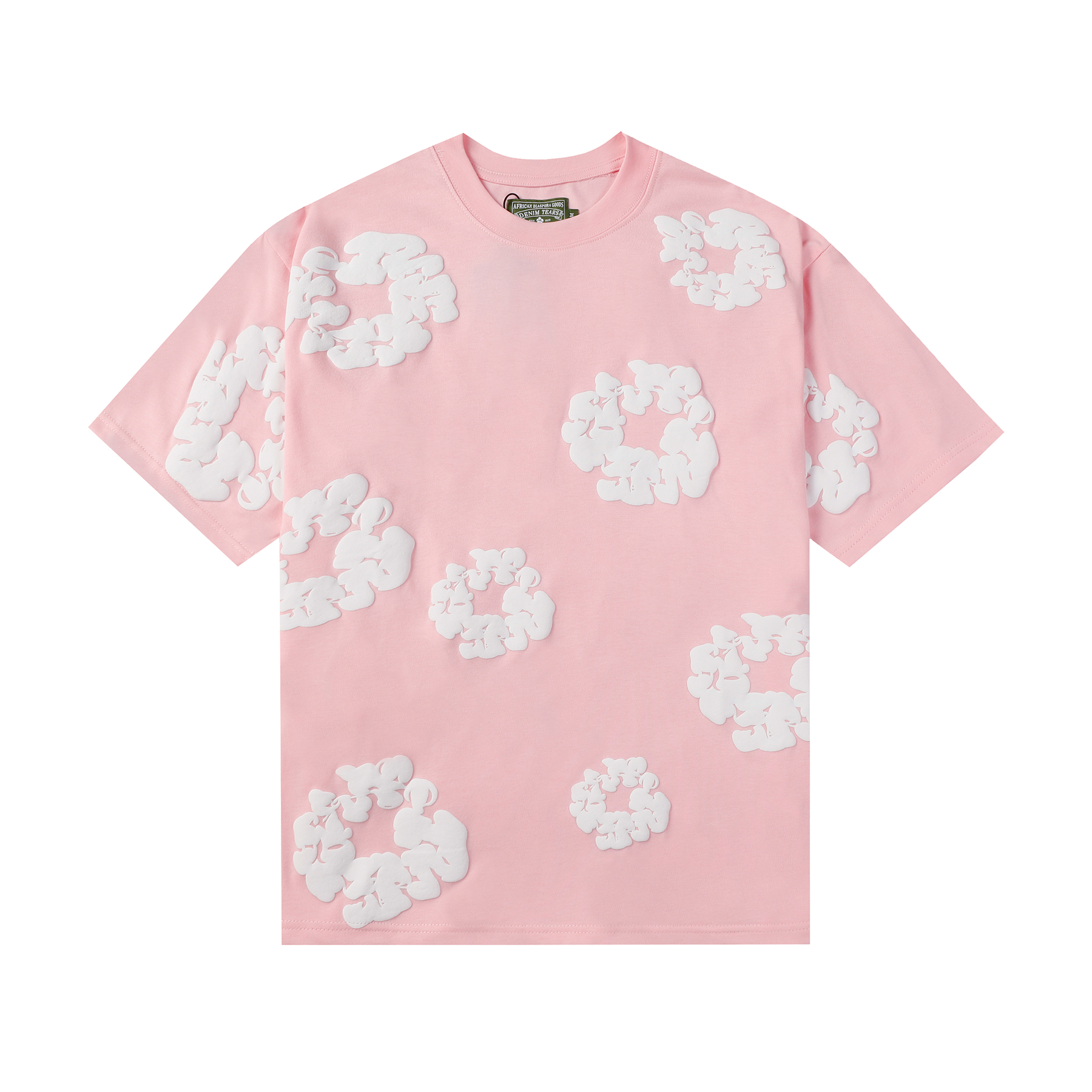 Best Denim Tears The Cotton Wreath T-shirt Pink - www.mangomeee.vip