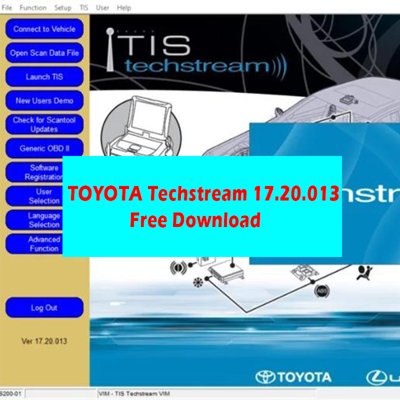 TOYOTA Diagnostic tool Software Techstream V17.20.013 (08/2022) Free Download