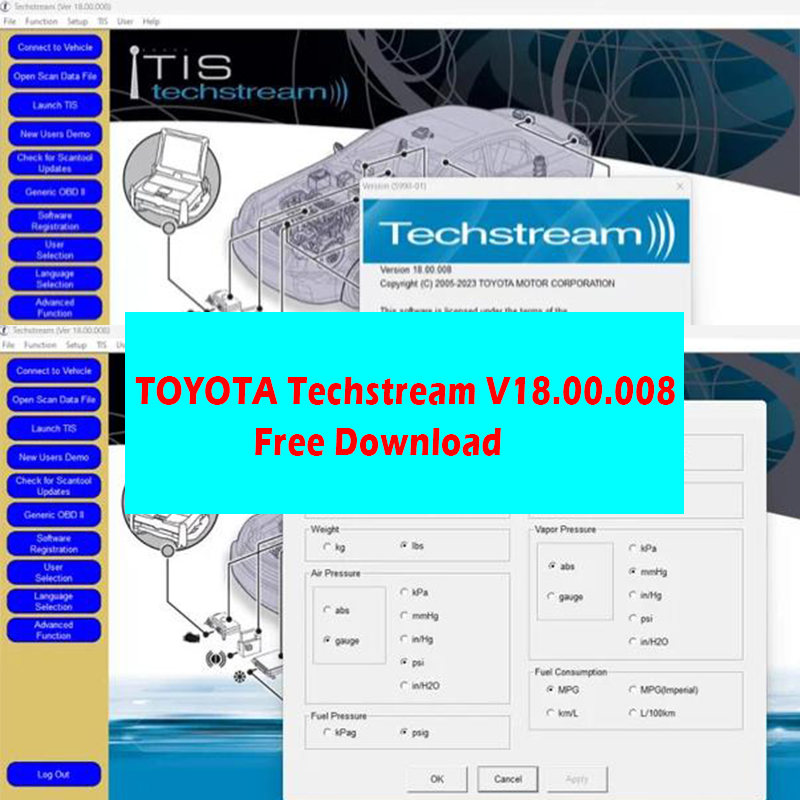 Latest 2024 Toyota Techstream V18.00.008 software Free Download - ALicar