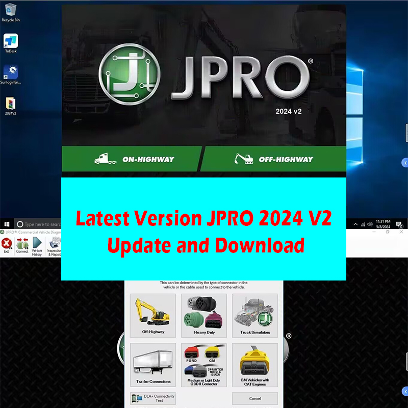 JPRO 2024 V2 Newest Version commercial vehicles Diagnostic software ...