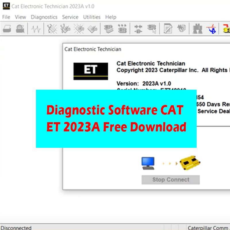 CAT ET 2023A Caterpillar Electronic Technician Diagnostic Software Download