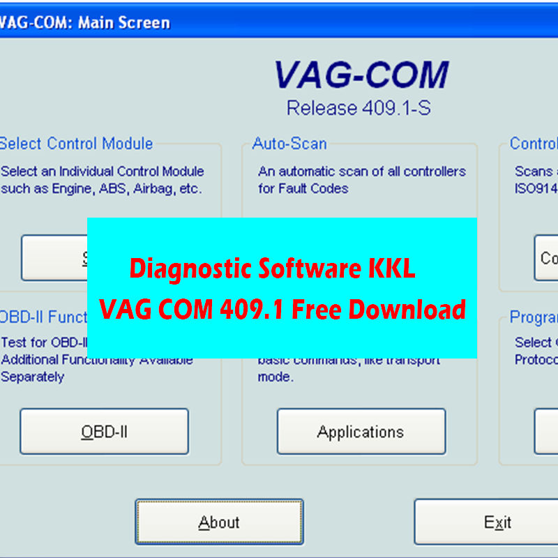 Vag Com Diagnostic System VCDS KKL 409.1 Free Download
