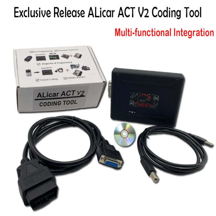 ALicar ACT V2 Car Coding Tool Support Diagnosis Programming Odometer ...