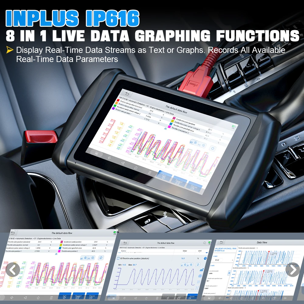 XTOOL InPlus IP616 Automotive Diagnostic Scanner: Comprehensive Car ...