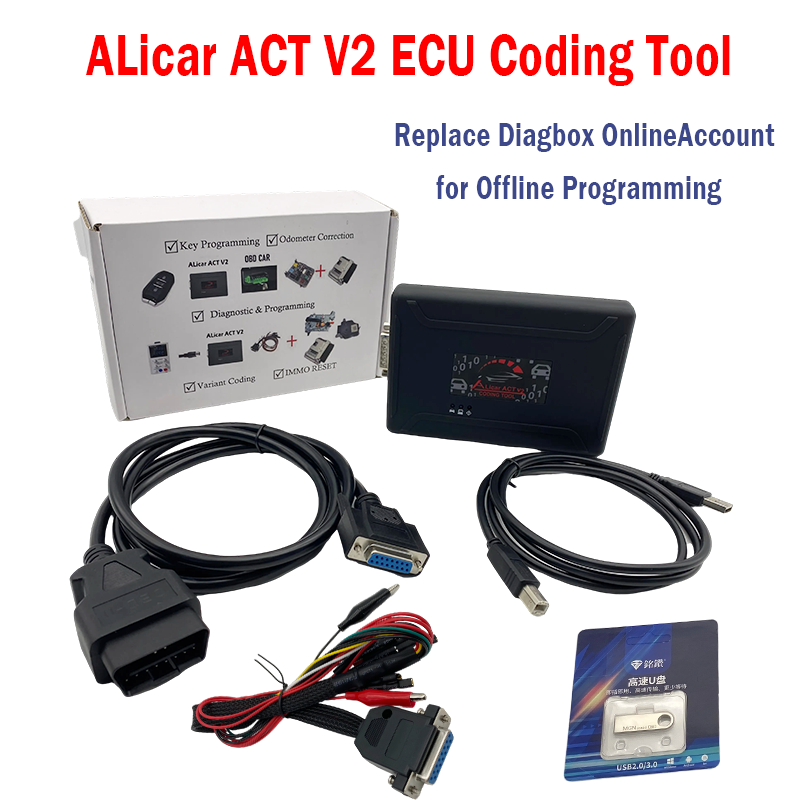 ALicar ACT V2 Car Coding Tool Support Diagnosis Programming Odometer ...