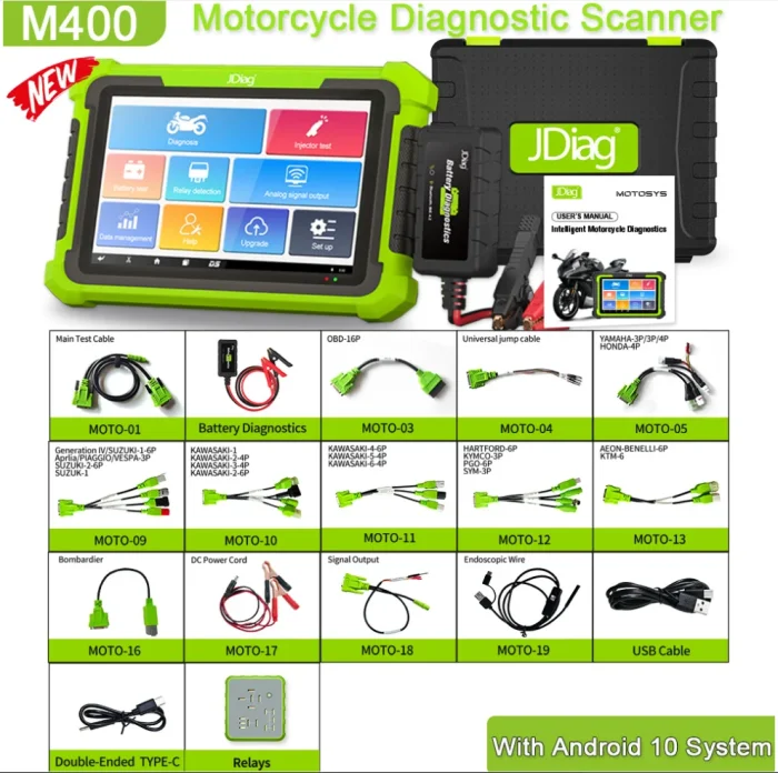 Intelligent Motorcycle Diagnostics: Jdiag M400 — Android 10-Based ...