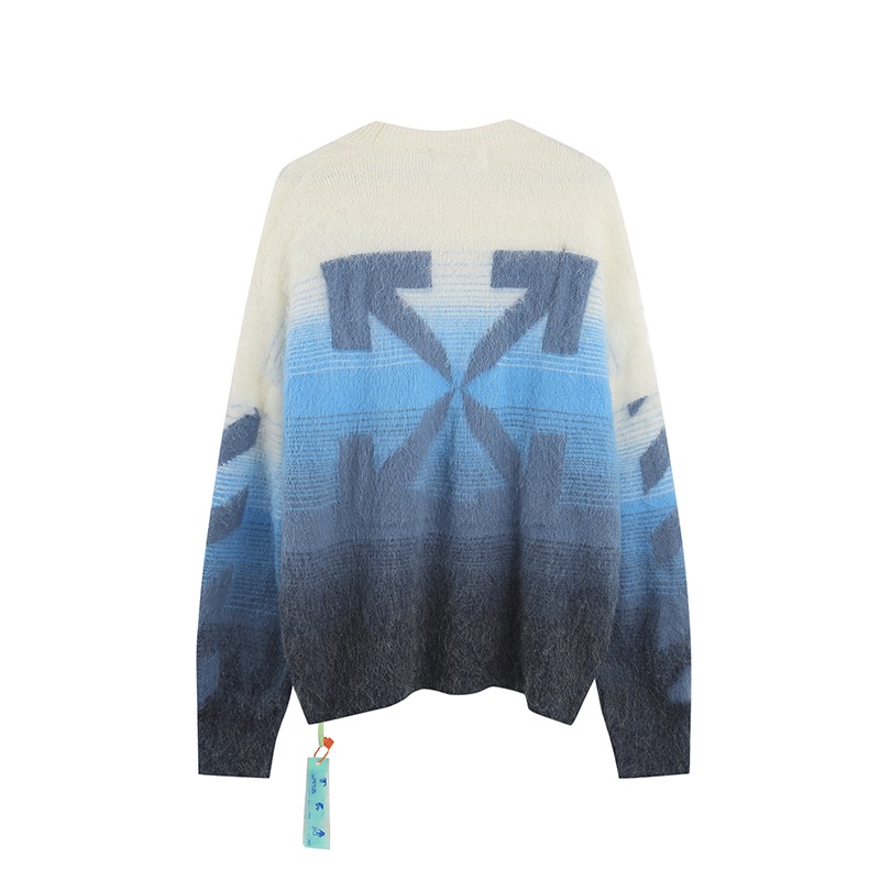 US$ 49.12 - Off white gradient mohair sweater FZMY0120 - www.hanfei001.com