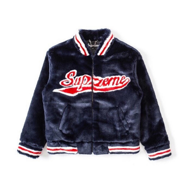 US$ 102.51 - Supreme Faux fur Varsity jacket FZJK0591 - www.hanfei001.com