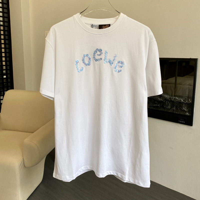 US$ 51.10 - LOEWE embroidery tee FZTX2616 - www.hanfei001.com