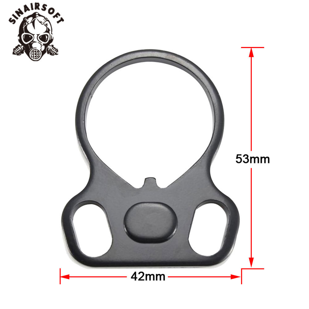 Tactical Rifle End Plate Sling Adapter Dual Loop Ambidextrous One ...