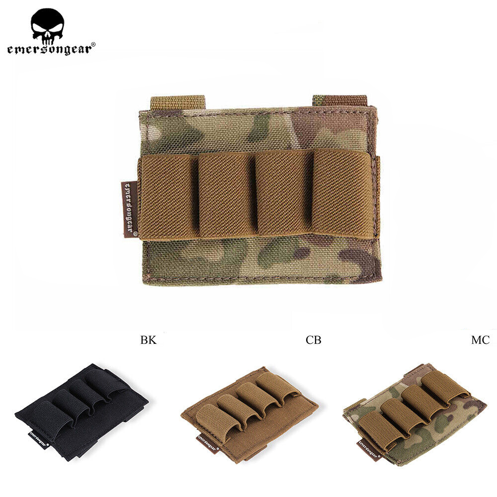 EMERSONGEAR Tactical MOLLE Elastic Nylon Glow Stick Pouch Modle Shotgun ...