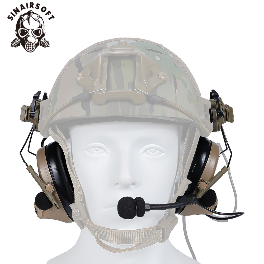 SINAIRSOFT Z-Tactical Softair Aviation Headset For FAST Helmet Rail ...