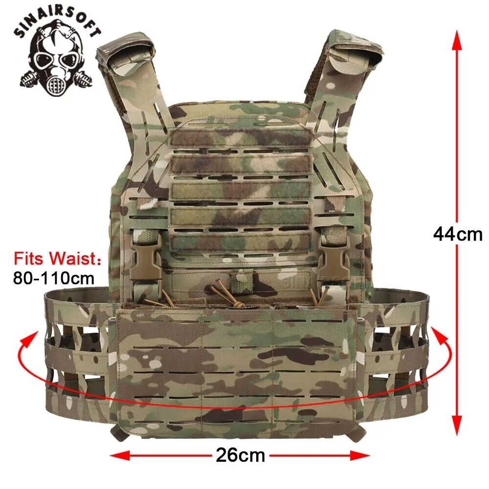 SINAIRSOFT Tactical Vest LBT 6094 G3V2 Plate Carrier Laser Cut Armor ...