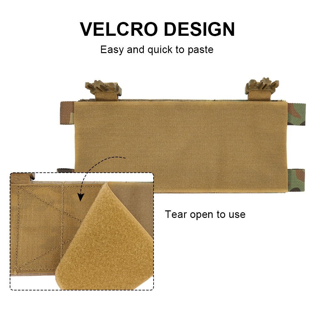 SINAIRSOFT Tactical Triple Magazine Pouch Hook Loop Panel for 5.56 7.62 Mag Pouches Tactical ...