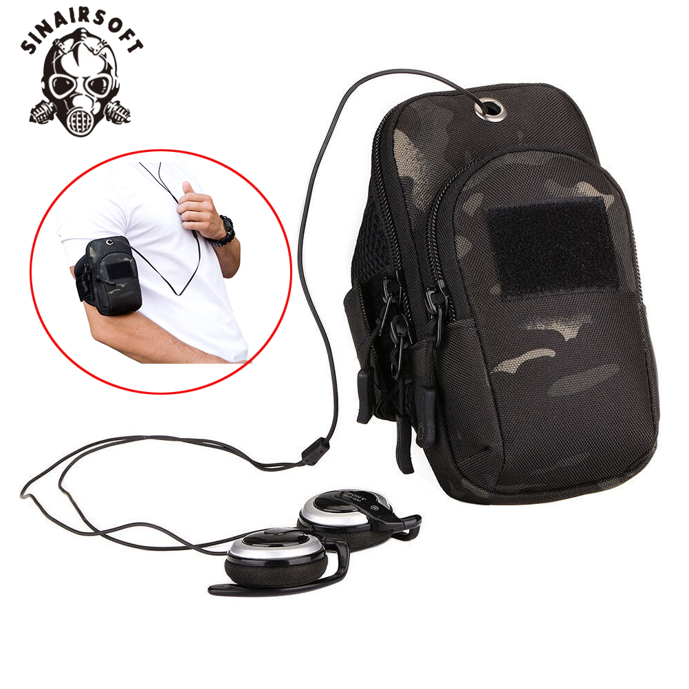 SINAIRSOFT Multifunction Sports Running Pouch Tactical Arm Band Bag ...