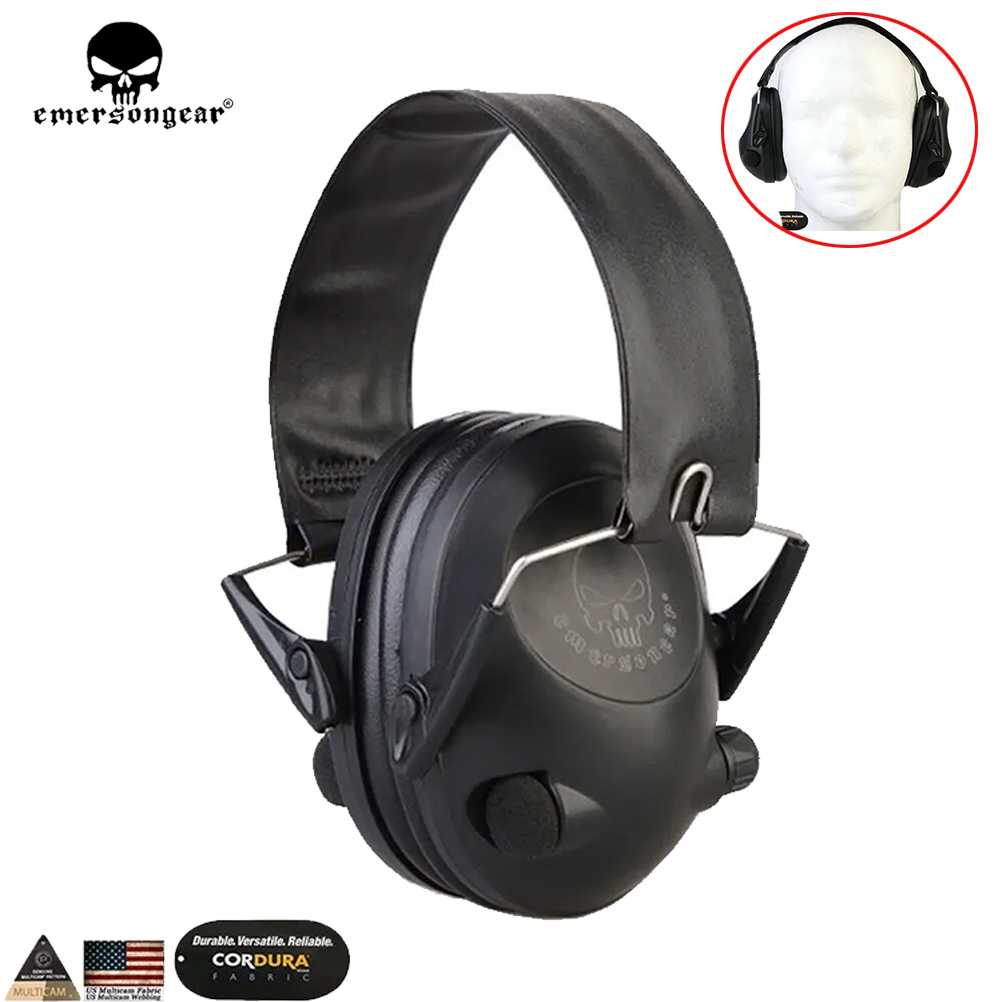 EMERSONGEAR Tactical 6S Electronic Headset Noise Hearing Protection Ear ...