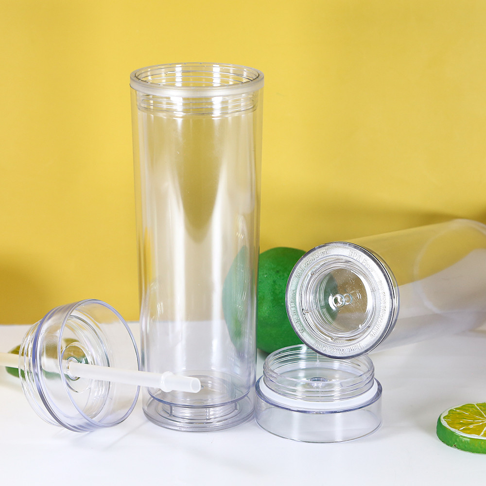 US$ 121.50 - RTS US Warehouse 16oz double wall clear acrylic plastic ...