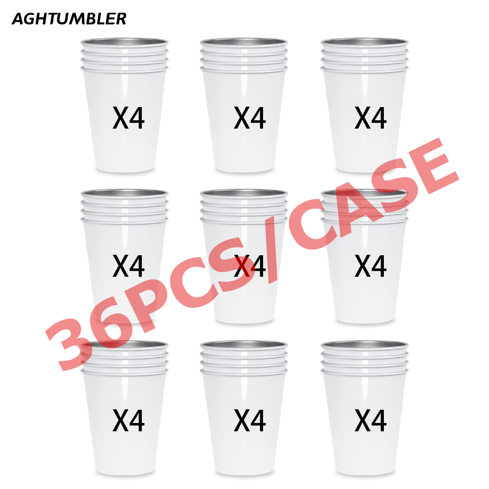 US$ 72.25 - US warehouse 16oz Glossy White sublimation Cup Beer mugs ...