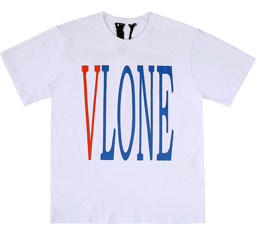 Vlone red logo white tee