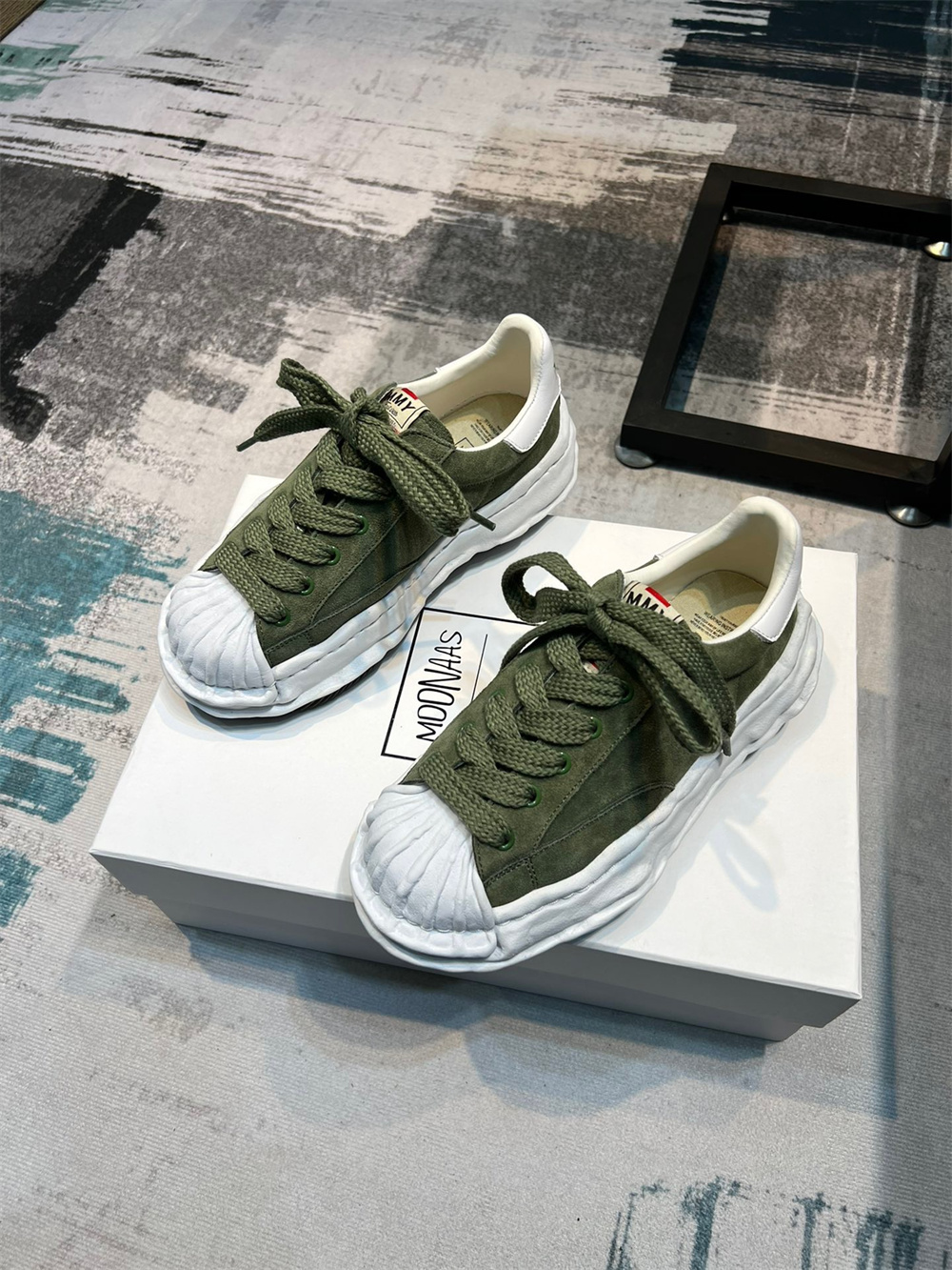 Mihara Yasuhiro MMY low shoes black white