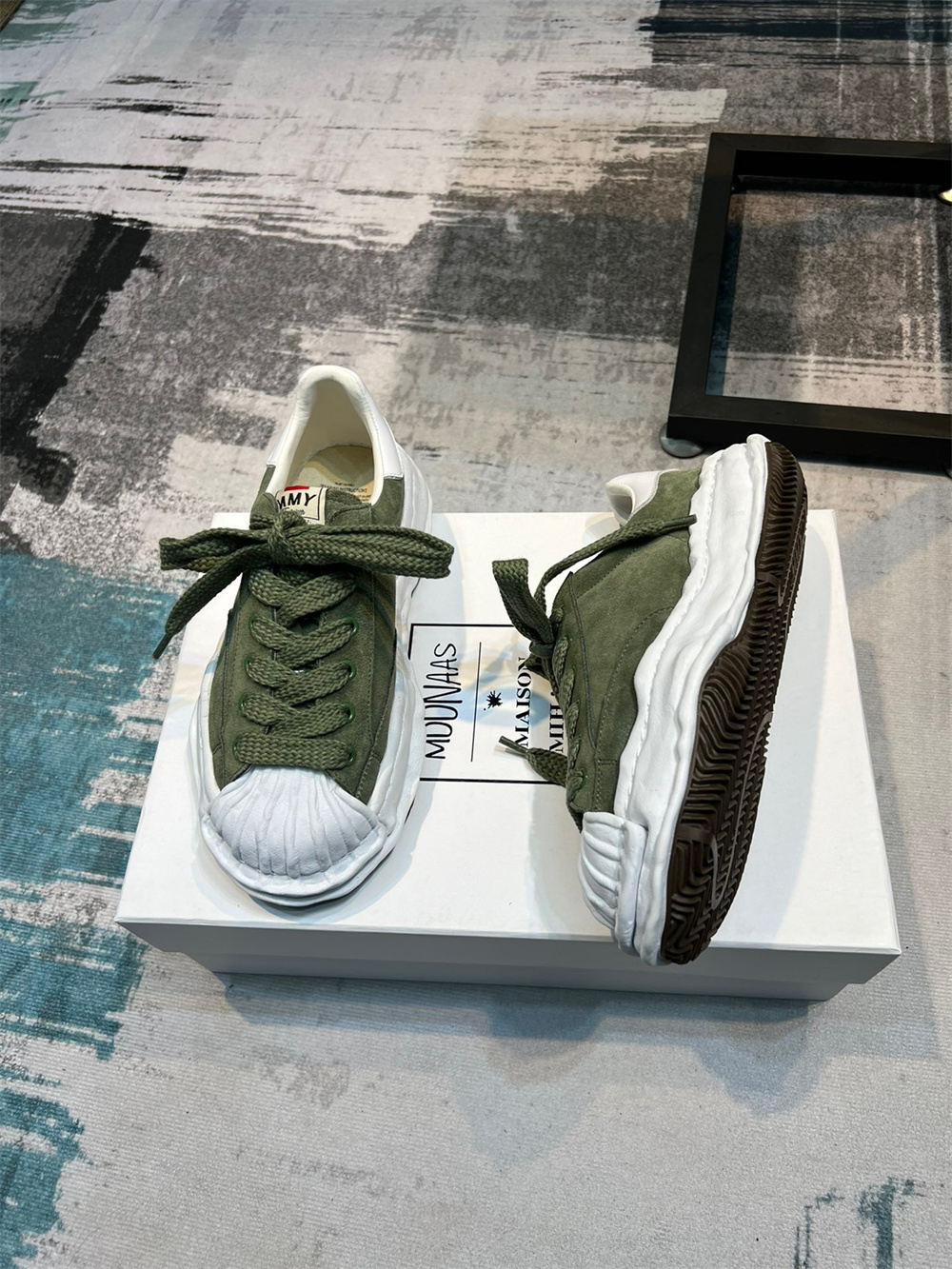 Mihara Yasuhiro MMY low shoes black white