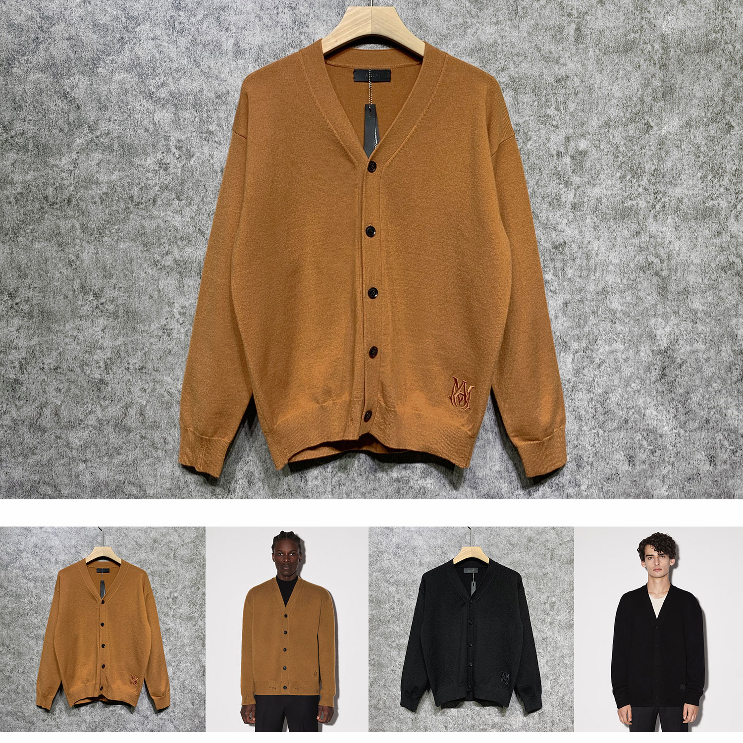 US$ 69.00 - Classic embroidered logo cardigan sweater - www.repdog.cn