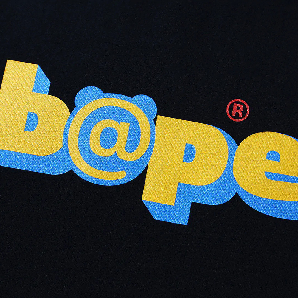 Bape x Bearbrick Colorful Fonts T-Shirts White Black