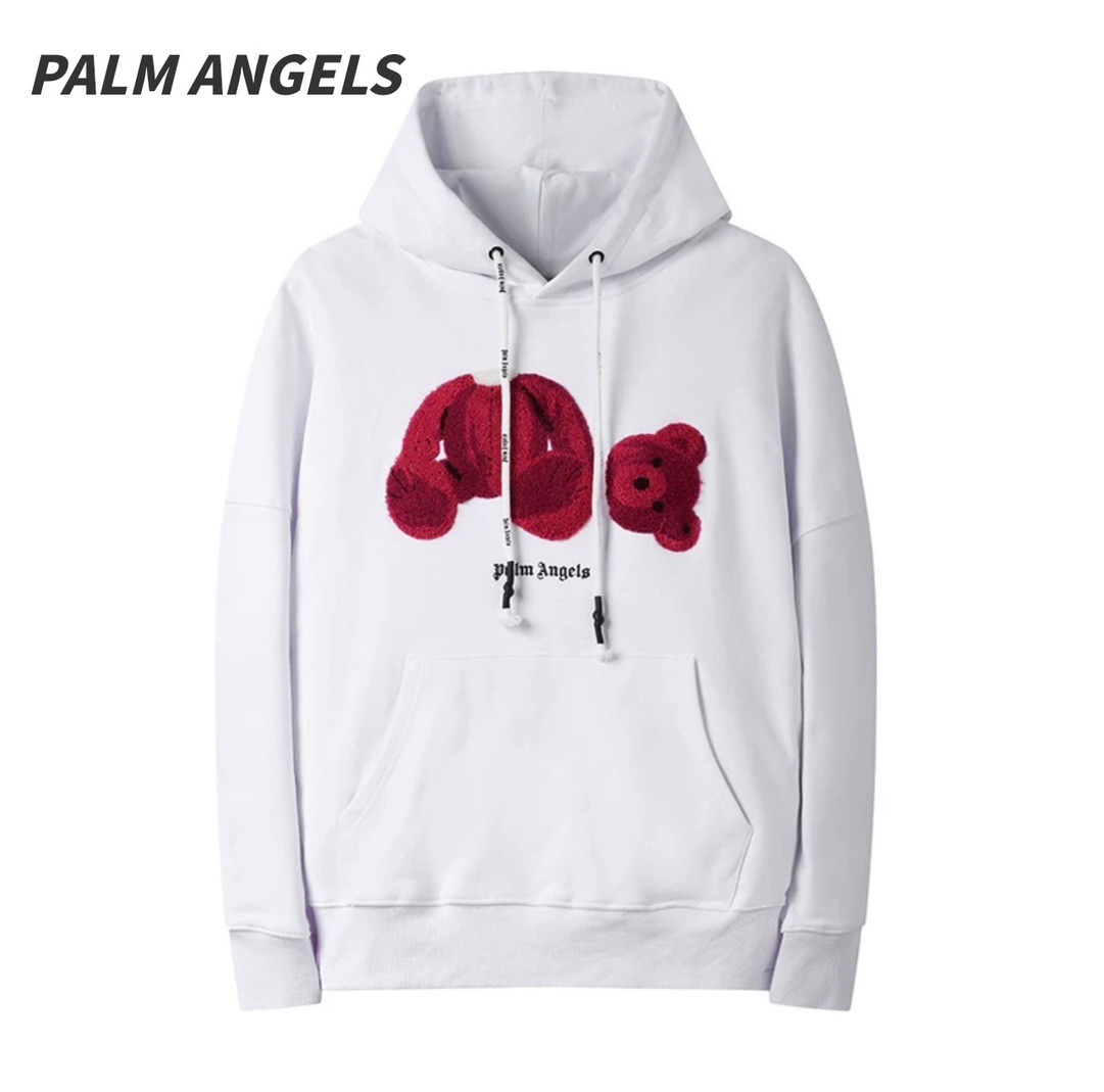 Palm angels overlapping letter hoodie