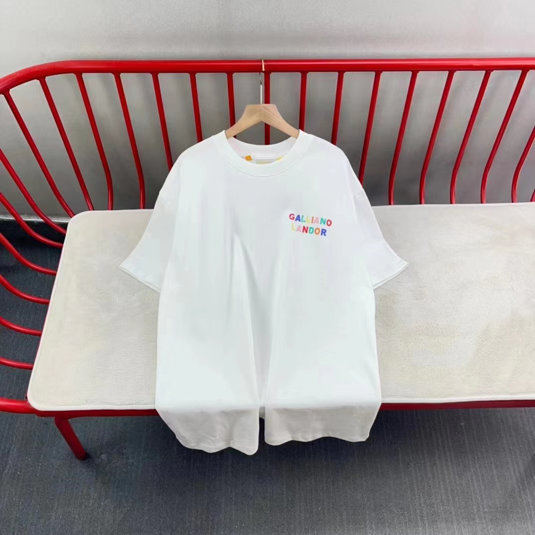 US$ 38.61 - Colorful letter print tee 2 colors - www.repdog.cn