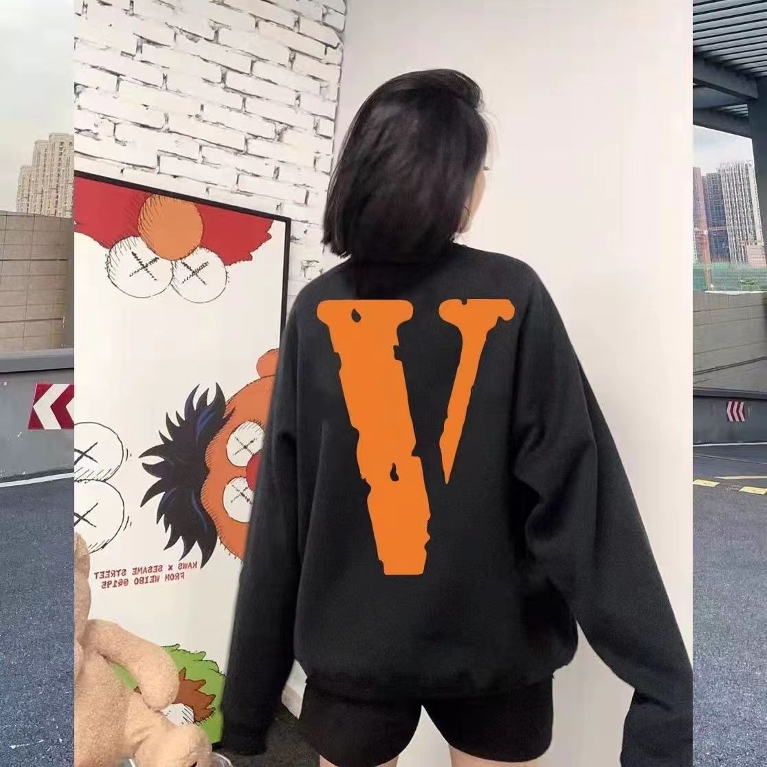 Vlone fire human skeleton hoodie