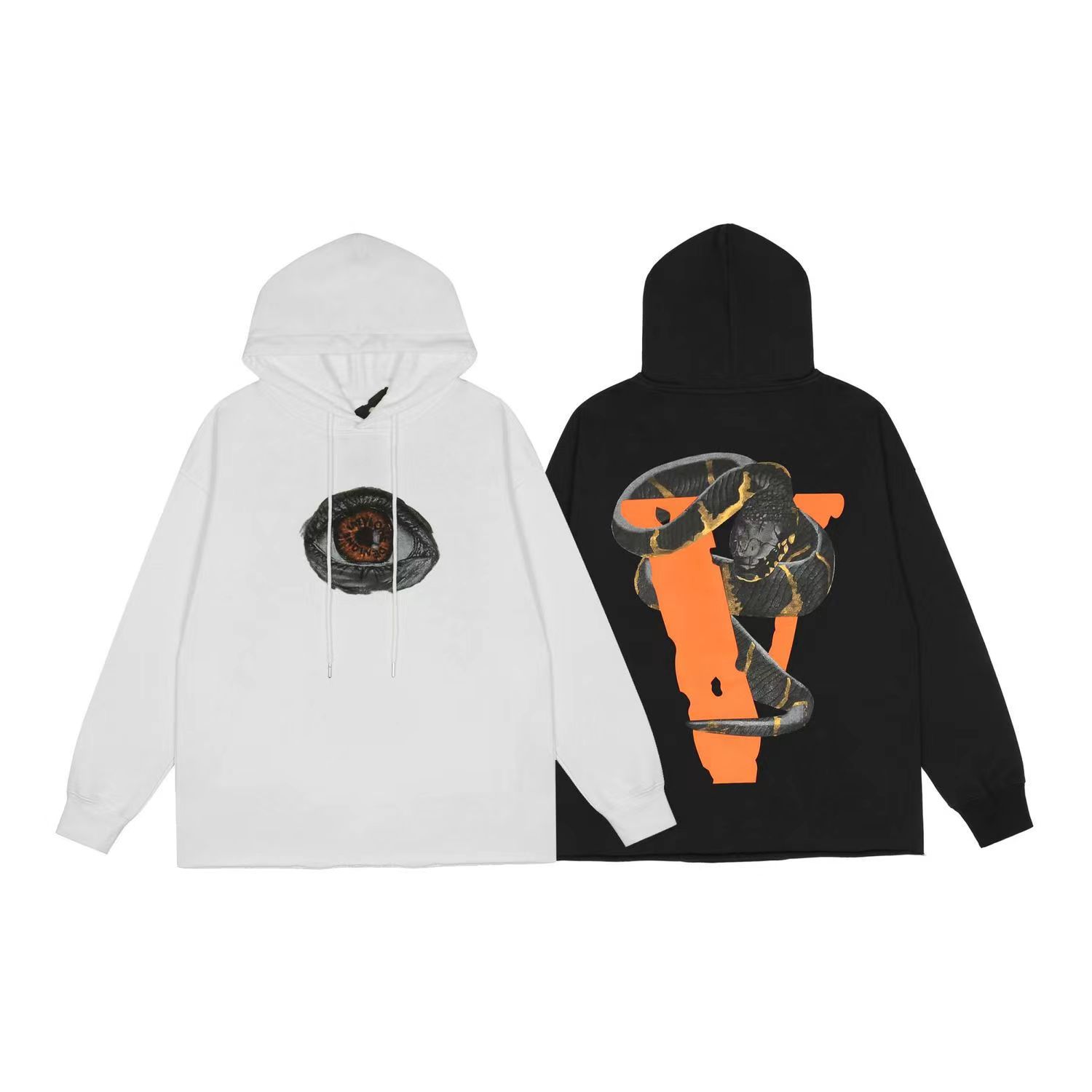 Vlone fire human skeleton hoodie