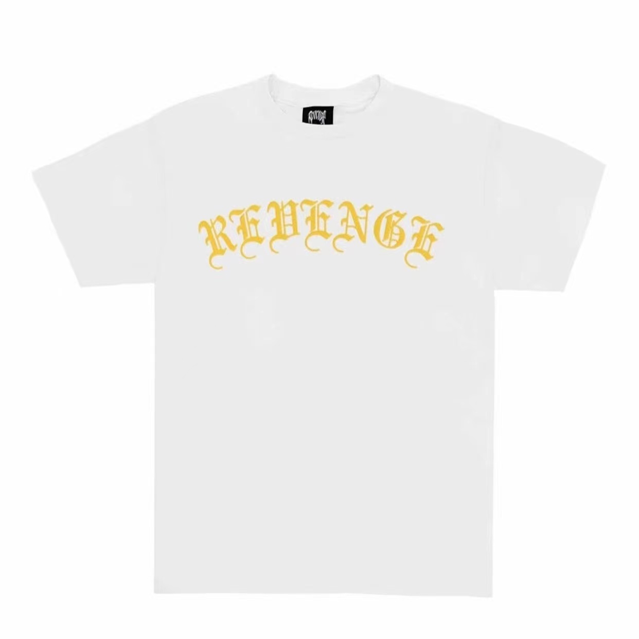 US$ 28.71 - Gothic Letter Print tee 2 colors - www.repdog.cn