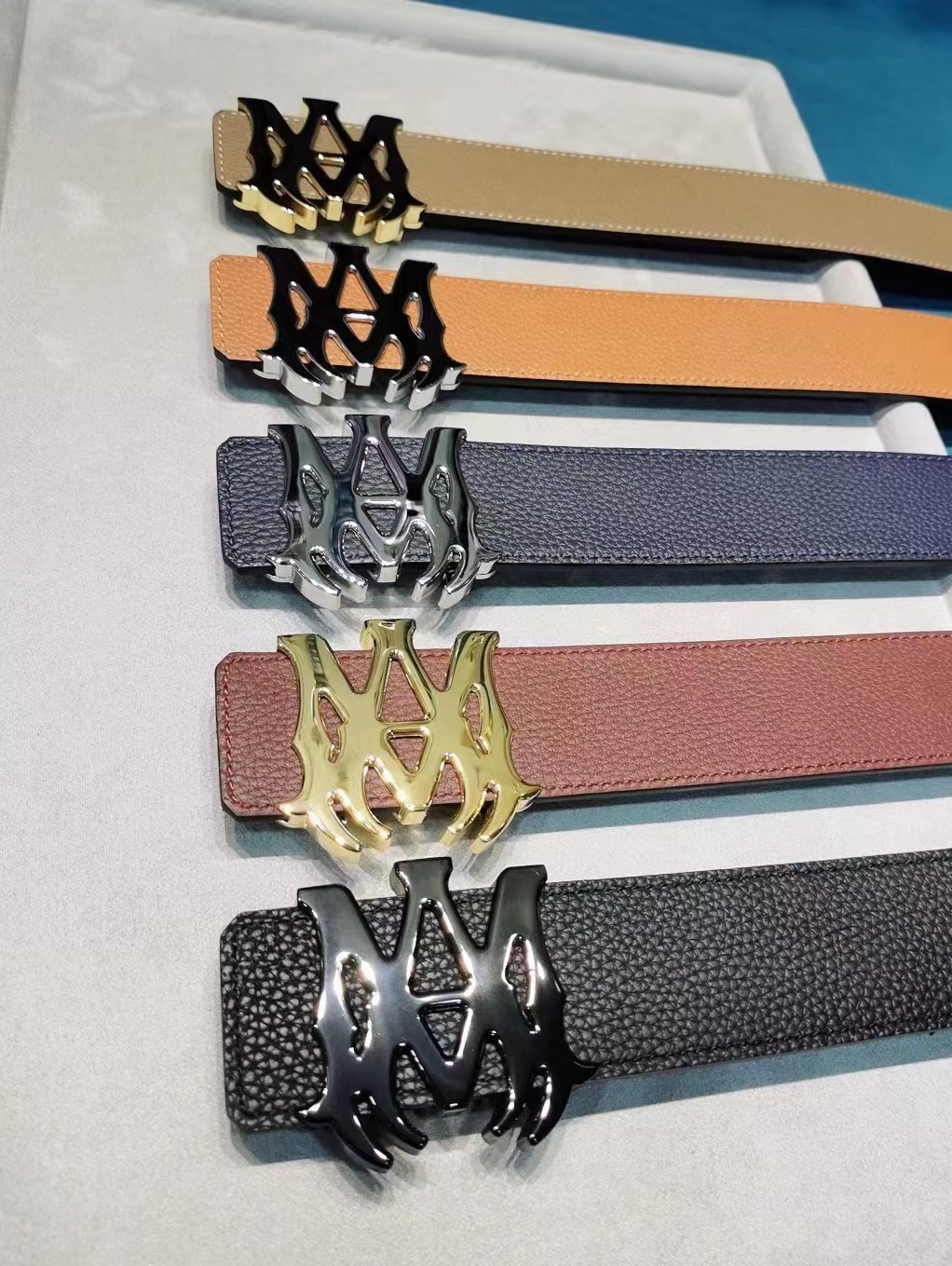 US$ 99.00 - 1:1 quality version Business Men's Double M Belt - www ...