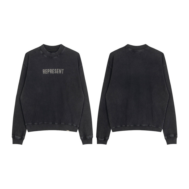 US$ 49.90 - High street washed crew neck pullover hoodie - www.repdog.cn