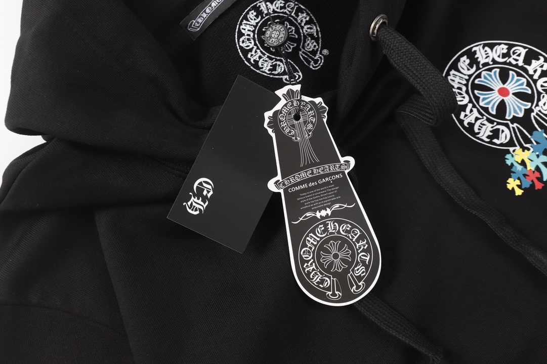 US$ 67.43 - Hipster Cross Chain Print Hoodie - www.youngrich.co