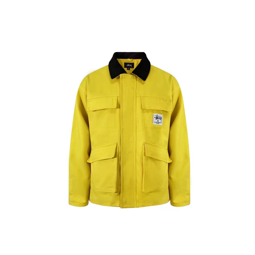 US$ 129.00 - 1:1 quality version Vintage heavy washed jacket yellow ...