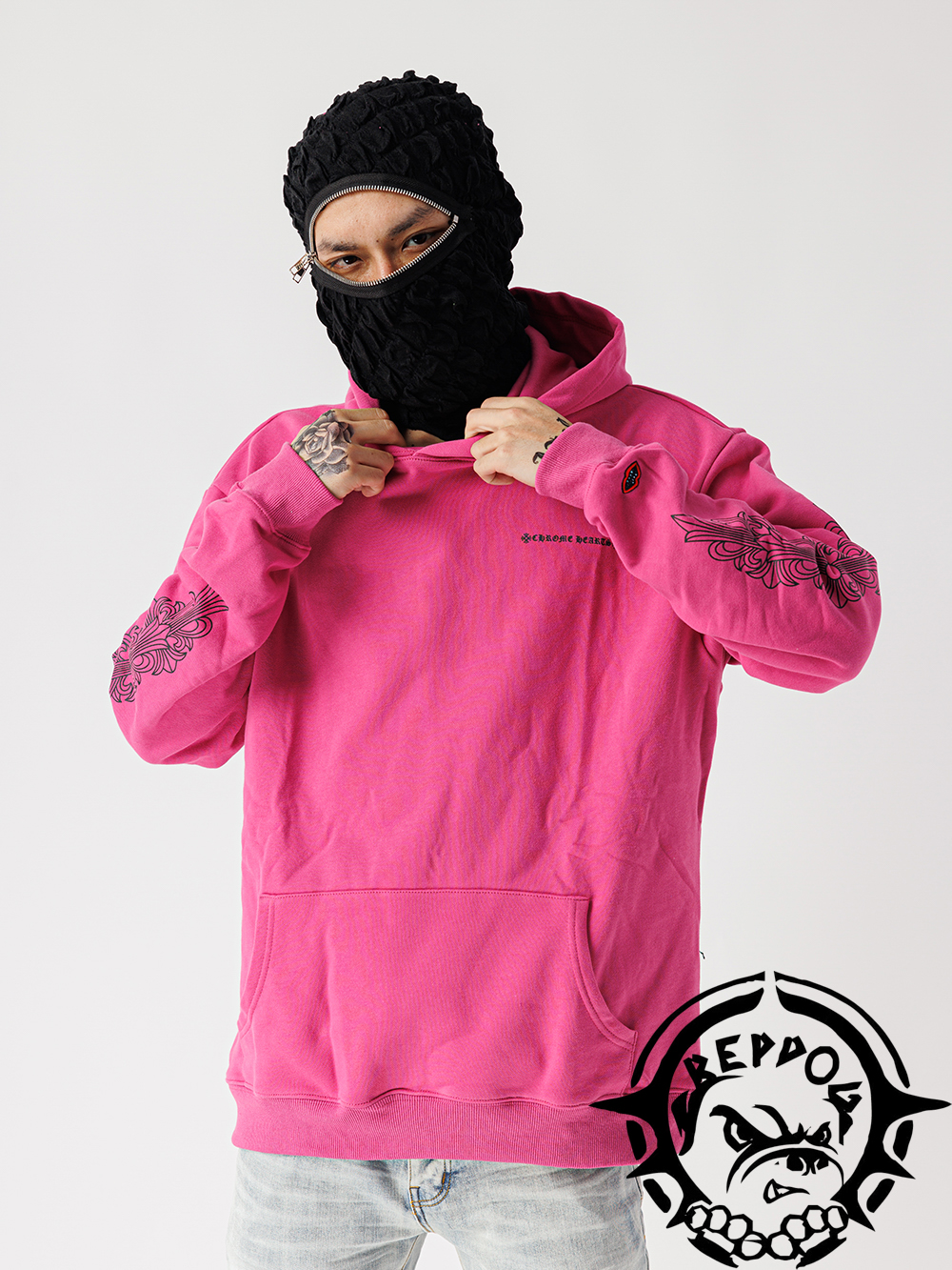 US$ 37.95 - [Buy More Save More]Black and white cobweb hoodie purple ...